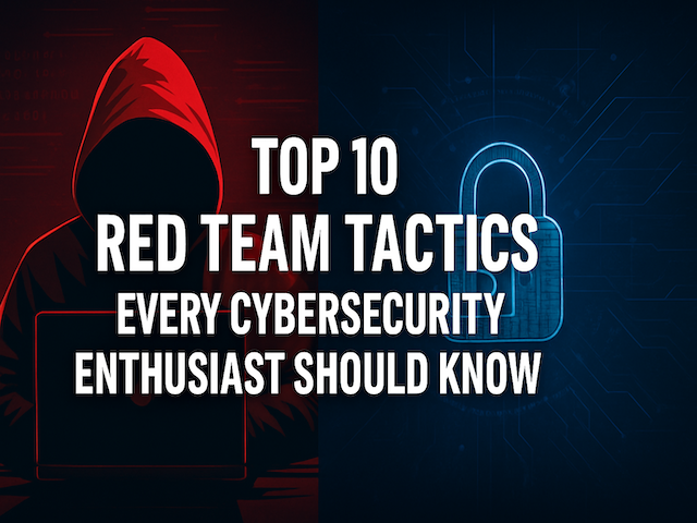Top 10 Red Team Tactics Every Cybersecurity Enthusiast Should Know