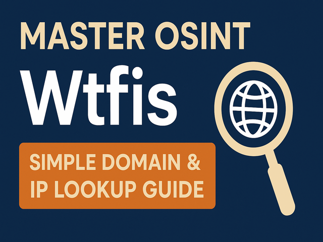 Master OSINT with Wtfis: Simple Domain & IP Lookup Guide