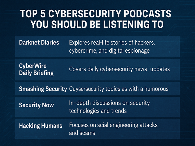 Top 5 Cybersecurity Podcasts You Must Listen to in 2025